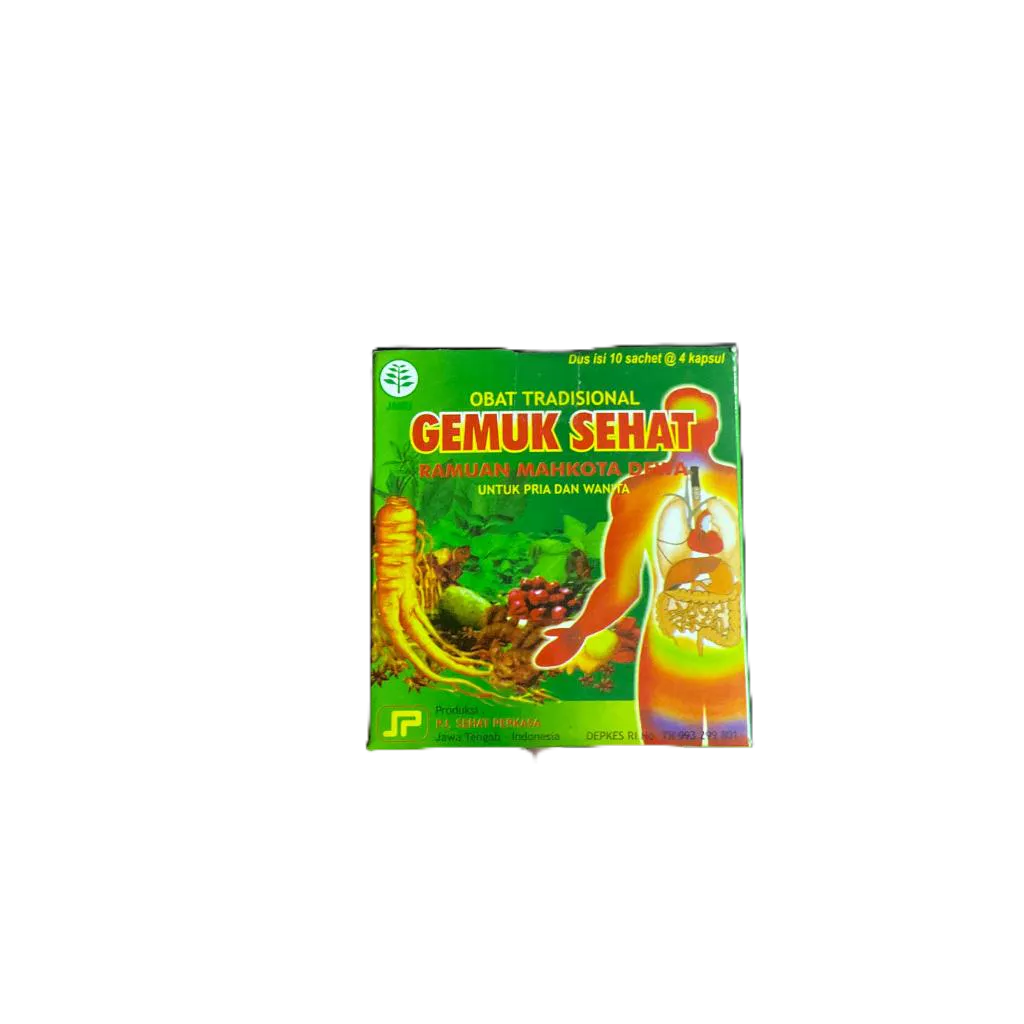 Gemuk Sehat Ramuan Mahkota Dewa 10 Sachet @4 Kapsul / Capsules Original ...