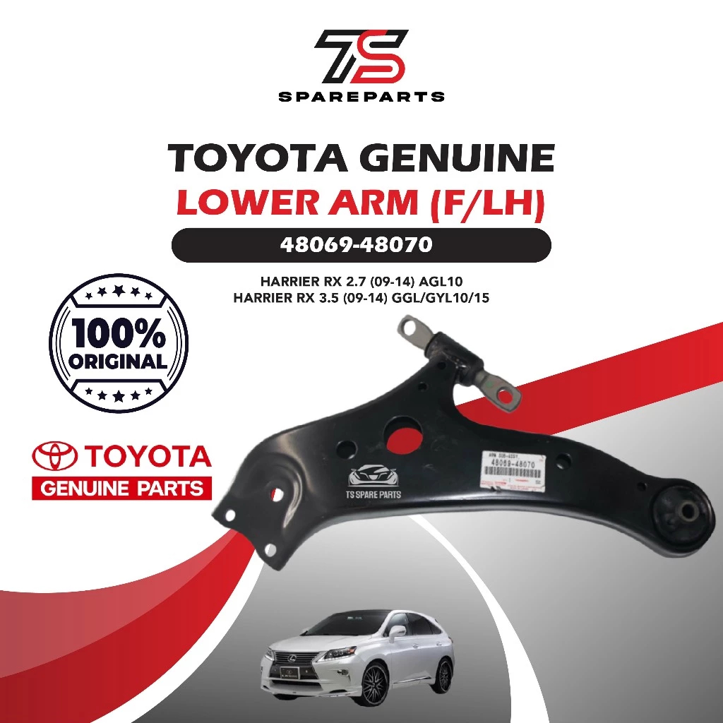 Toyota Lower Arm (F/LH) 48069-48070 Harrier RX GGL10/15/25,AGL10,GLY10 ...