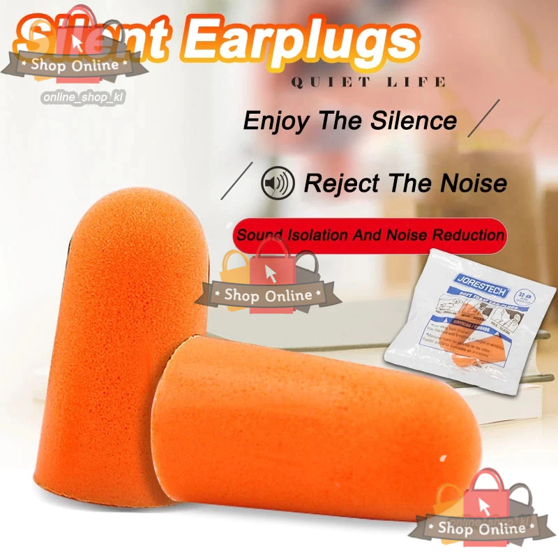 Upgrade Silent Earplugs Work Noise Reduction Sound Insulation Soft Ear ...