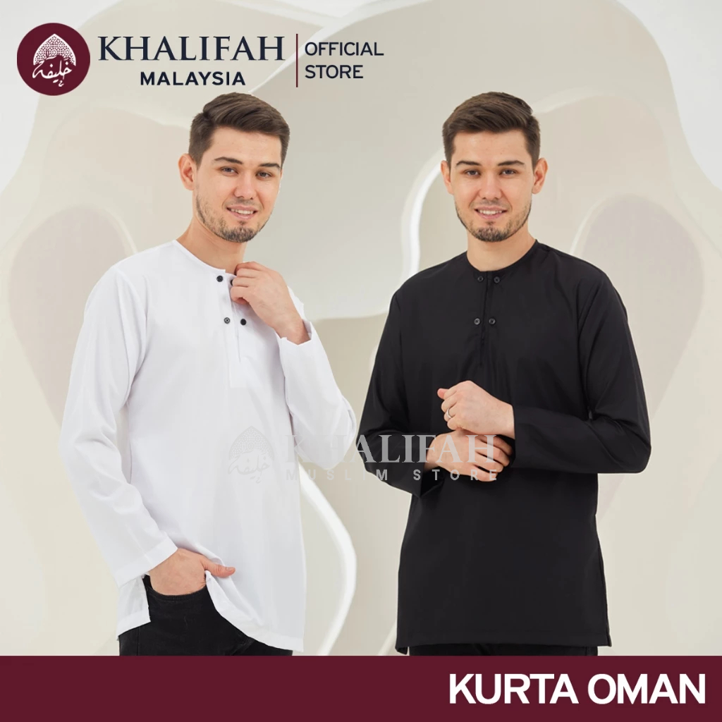 KURTA OMAN LELAKI HITAM PUTIH TELUK BELANGA HAJI UMRAH | Shopee Malaysia