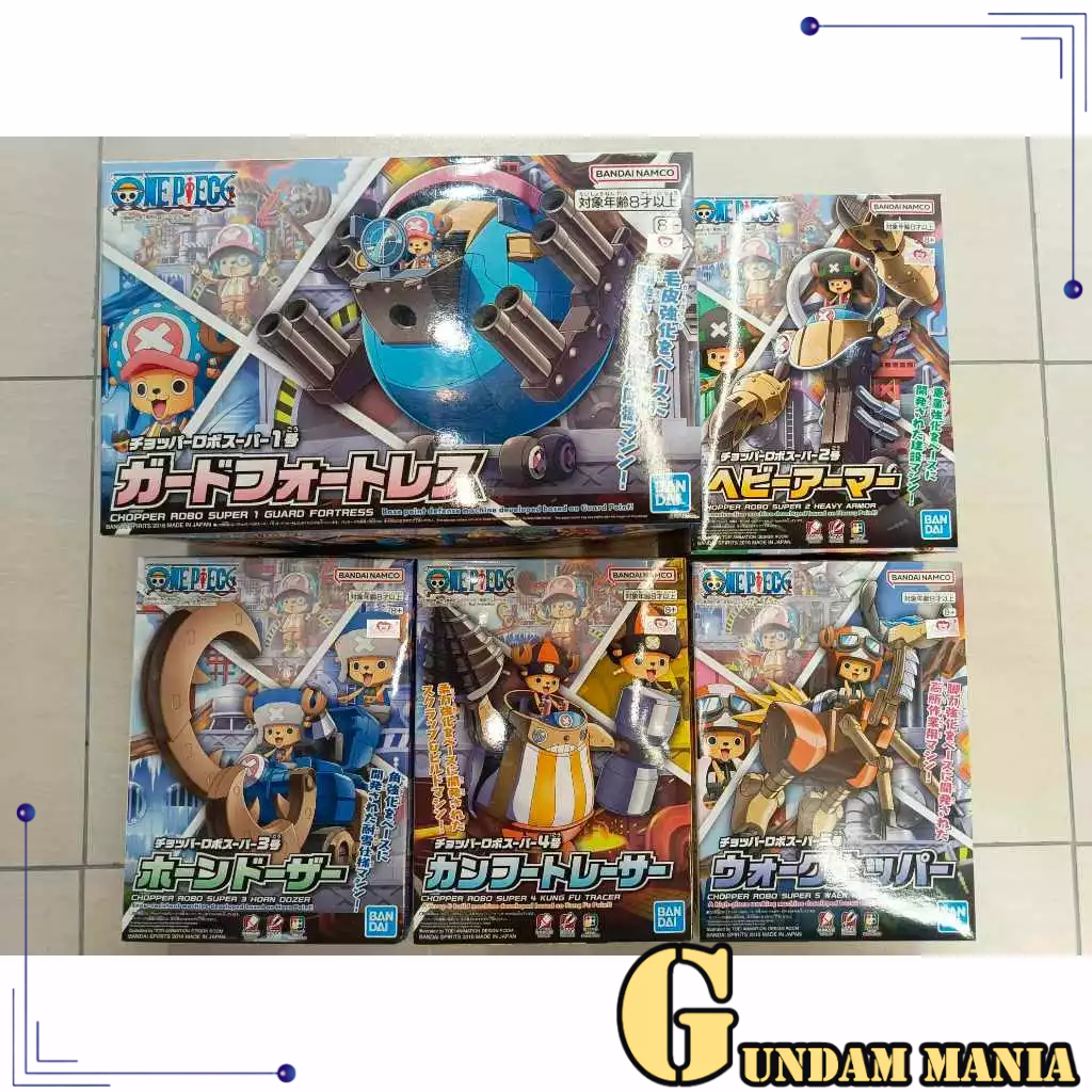 Bandai One Piece Chopper Super 1 Guard Fortress / 2 Heavy Armor / 3 ...