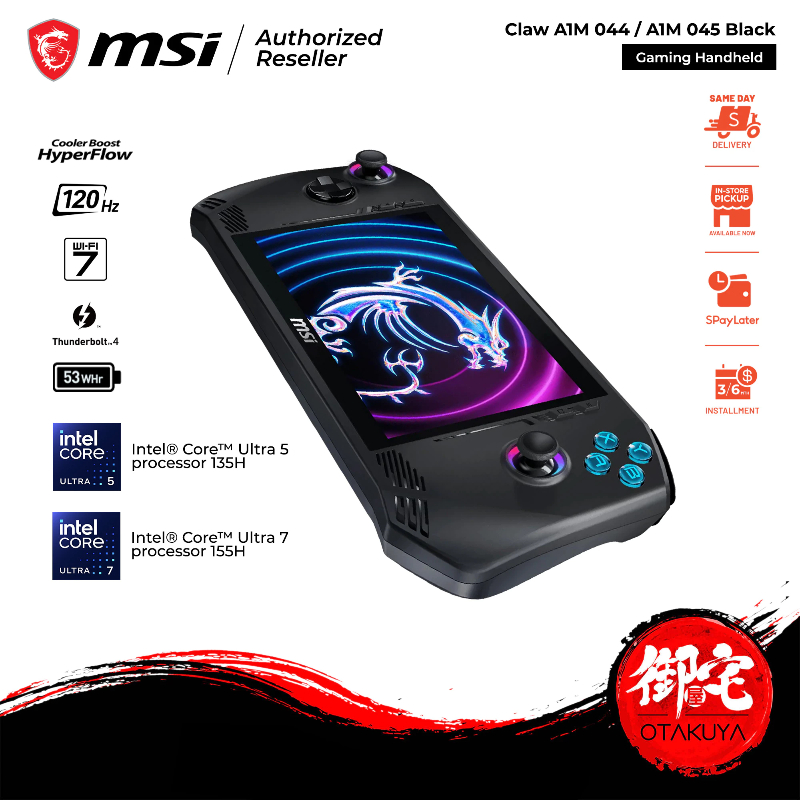 MSI Claw A1M Handheld Gaming Console Intel Core i5 i7 / IPS / Windows ...