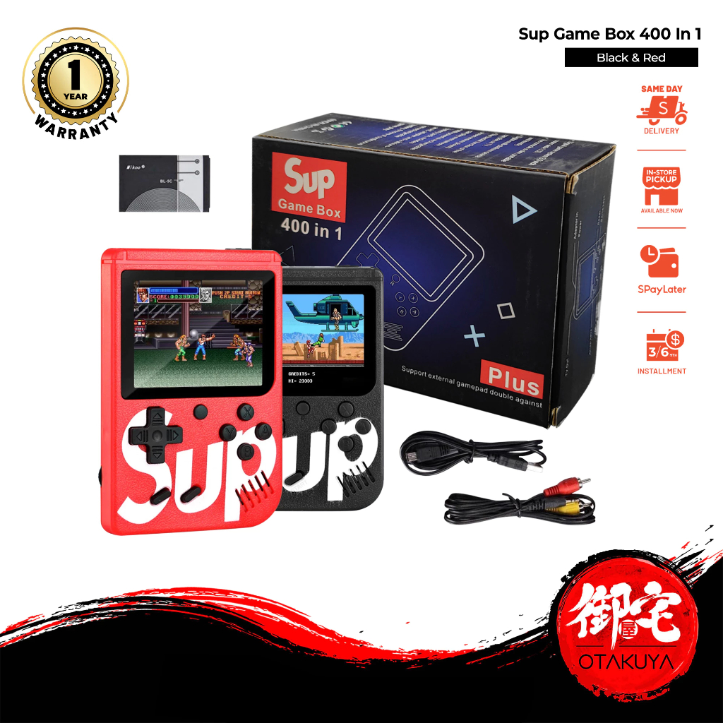 SUP Game Box 400 Games Build-In Gameboy Mario Pac Man Tetris Retro Portable Game Console ...