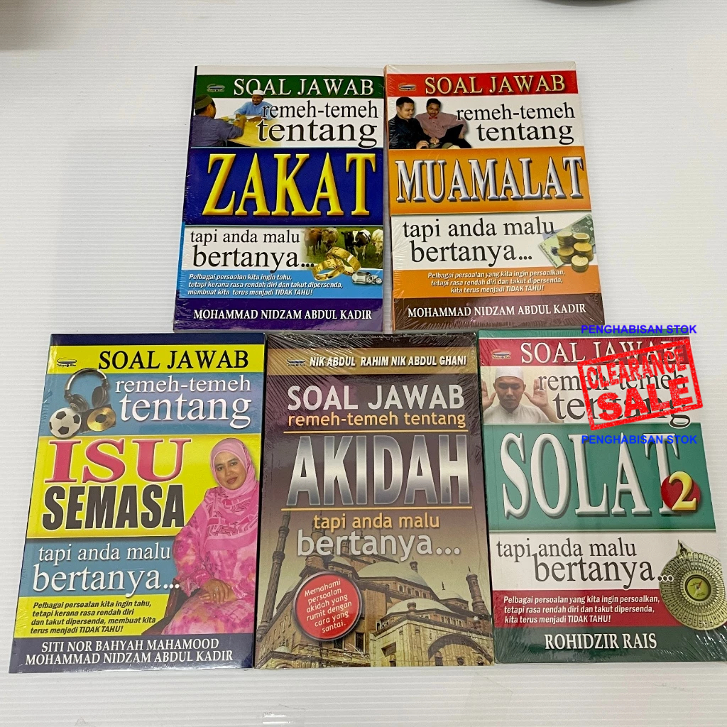 KOMBO 5 BUKU : SOAL JAWAB TENTANG - MUAMALAT + ZAKAT + IKIDAH + ISU ...