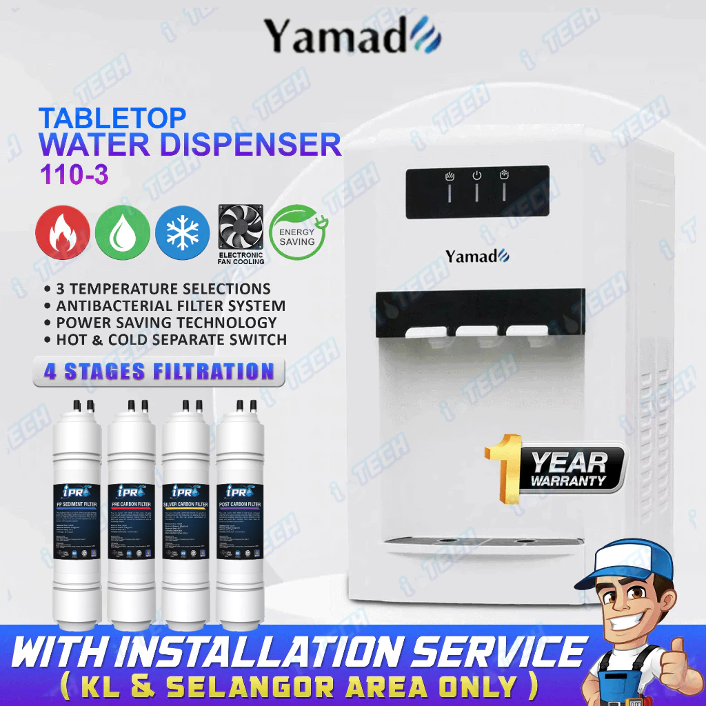 [FREE INSTALL] Yamad Hot Normal Cold Desktop Water Purifier Dispenser ...
