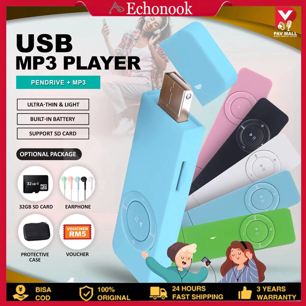 Student Mini MP3 Music Player | Portable Mp3 USB | Audio Walkman Gadget ...