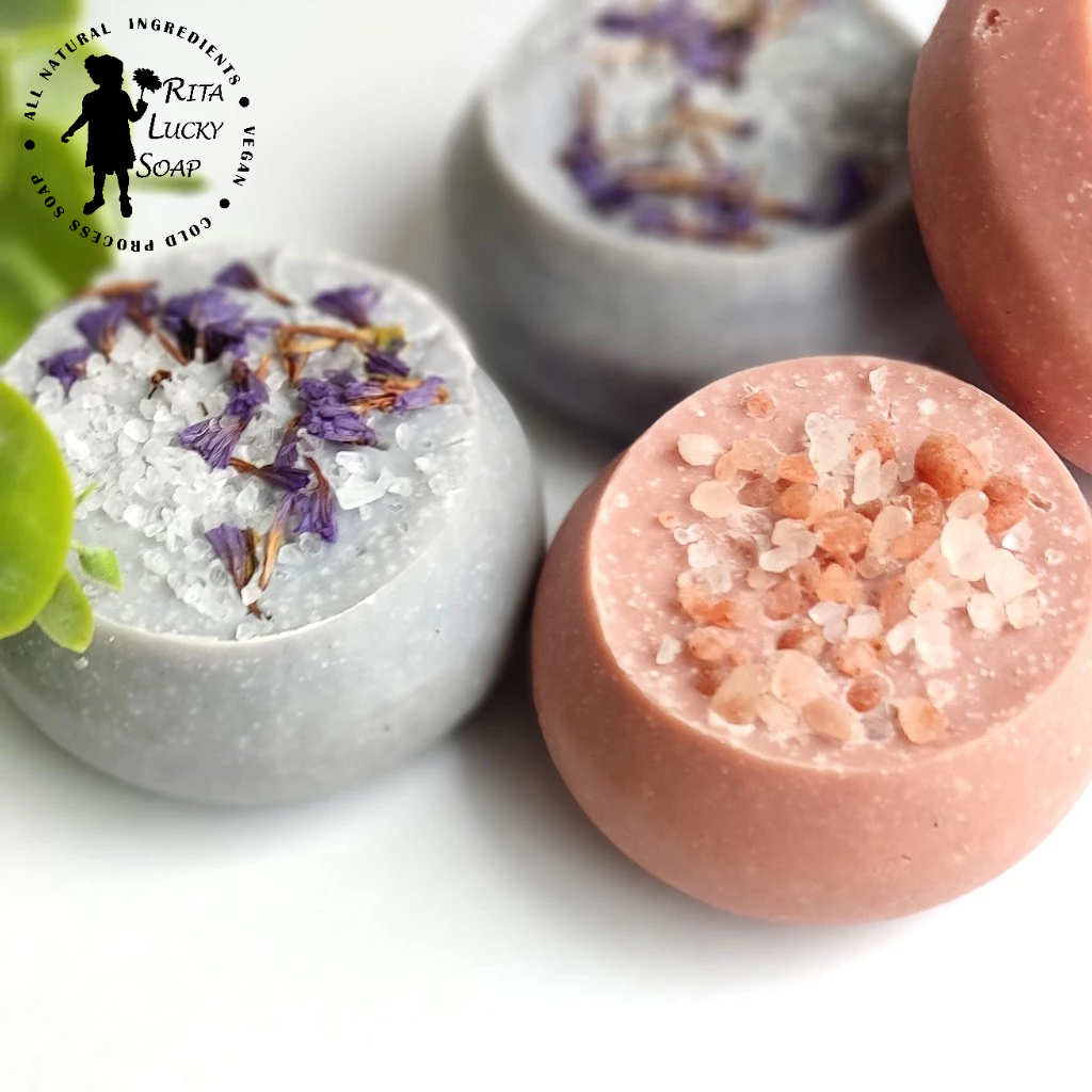 Sea Salt Soap Pink Himalayan Salt Soap Turmeric Sea Salt Bar Palm Oil ...