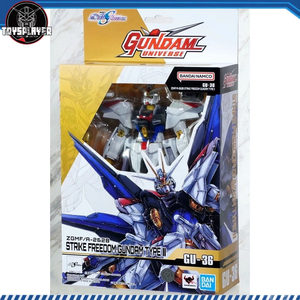 BANDAI TAMASHII Gundam Universe ZGMF/A-262B Strike Freedom GUNDAM Type II Action Figure | Shopee ...