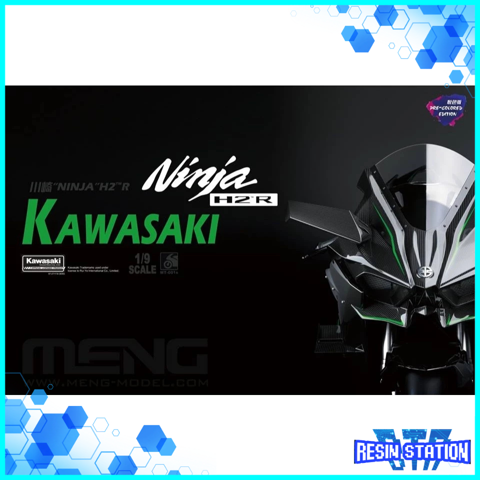 MENG 1/9 Kawasaki Ninja H2R (PRE - Colored Parts Edition) SPORT SUPER ...