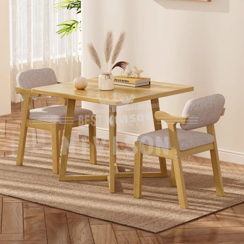 NIVISON Meja Makan Kerusi Kopi Dining Table Set Coffee Table 2 Set Meja ...