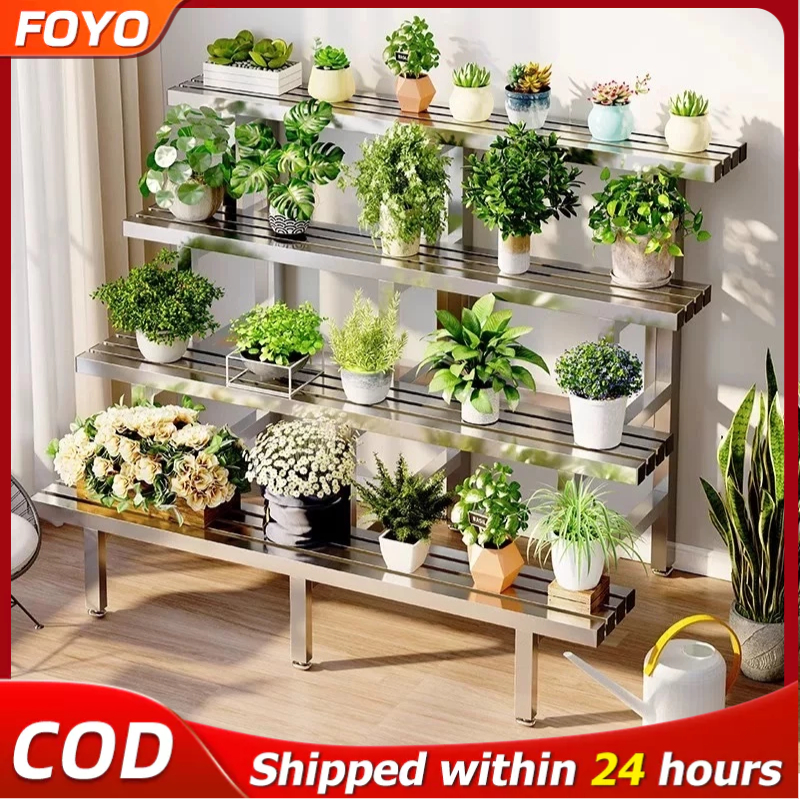 Flower Rack Stainless Steel / Multi Level Rack / Gardening Flower Pot ...