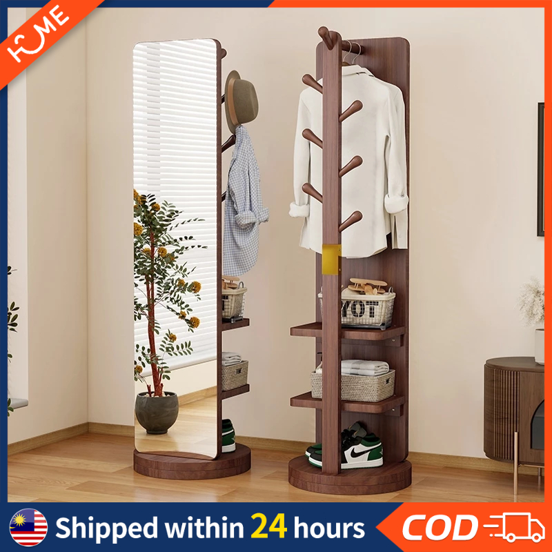 Full body mirror standing mirror Rotating Mirror Full-length Mirror ...