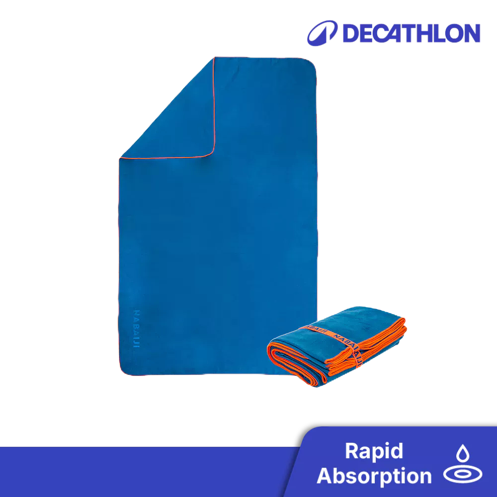 Decathlon L 80 x 130 cm Microfiber Swimming Towel (Compact, Quick ...