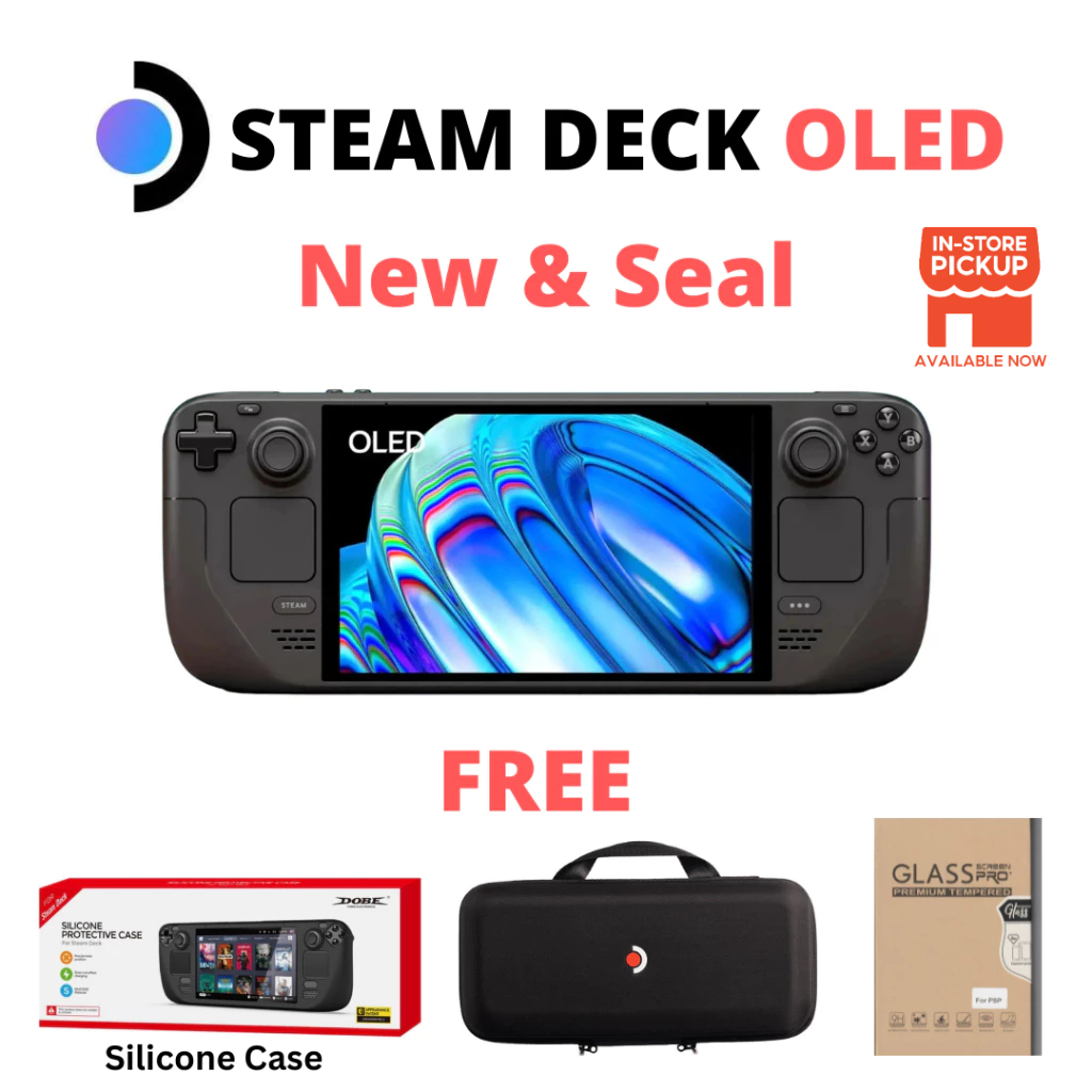 Steam Deck OLED Handheld Gaming Console 512GB / 1TB 50 Whr battery Original 7.4 inch | Shopee ...