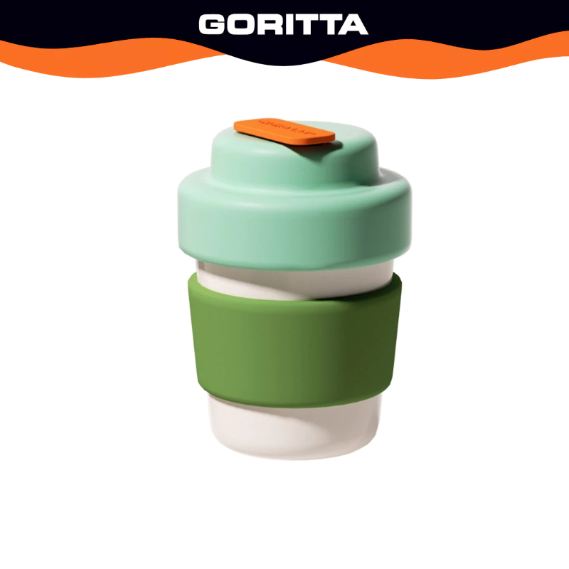 CHAKO LAB Coffee Cup (Ceramic + Thermos) 420ml - Green | 316 Stainless ...