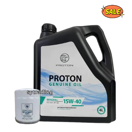 Proton 15W40 Mineral Engine Oil 4L 15W-40 Engine Oil 4L + Proton Oil ...