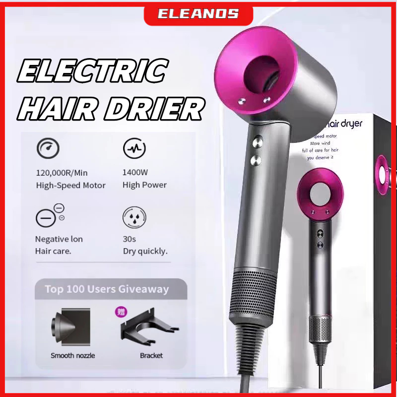 High Speed Hair Dryer 5 in 1 Full Set Hair Blower Adjustable Wind Power ...