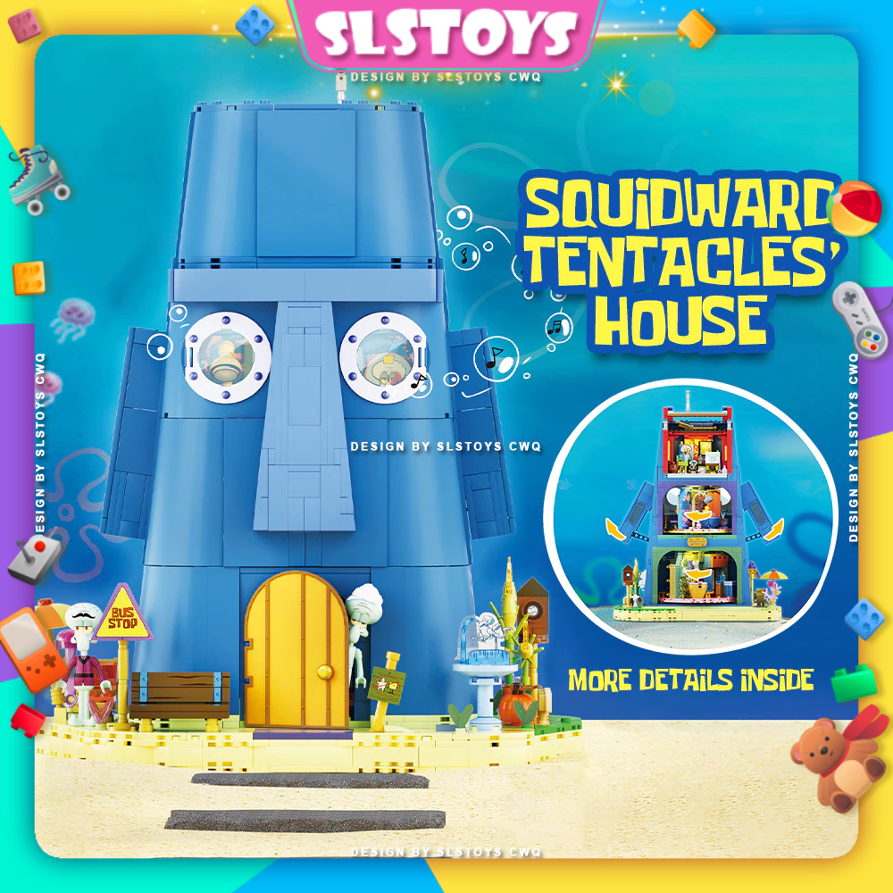 AREA-X Block AB0078 LED Squidward Tentacles’ House Spongebob Gift ...