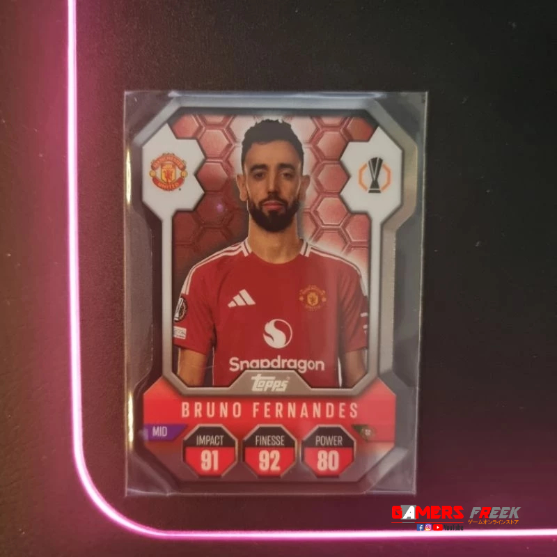Topps Match Attax 2024-2025 Bruno Fernandes Manchester United Chrome ...