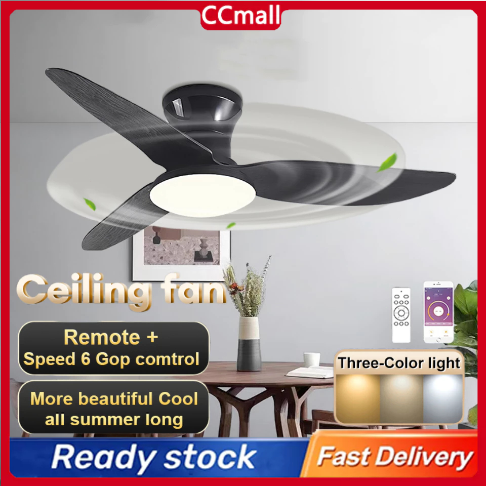 【Hot sales】Ceiling Fan With Light Kipas Siling Cooling Fan 3-color ...
