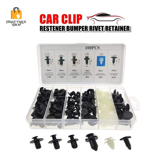 Car Body Retainer Auto Fasteners Plastic Clips Push Pin Rivet ...