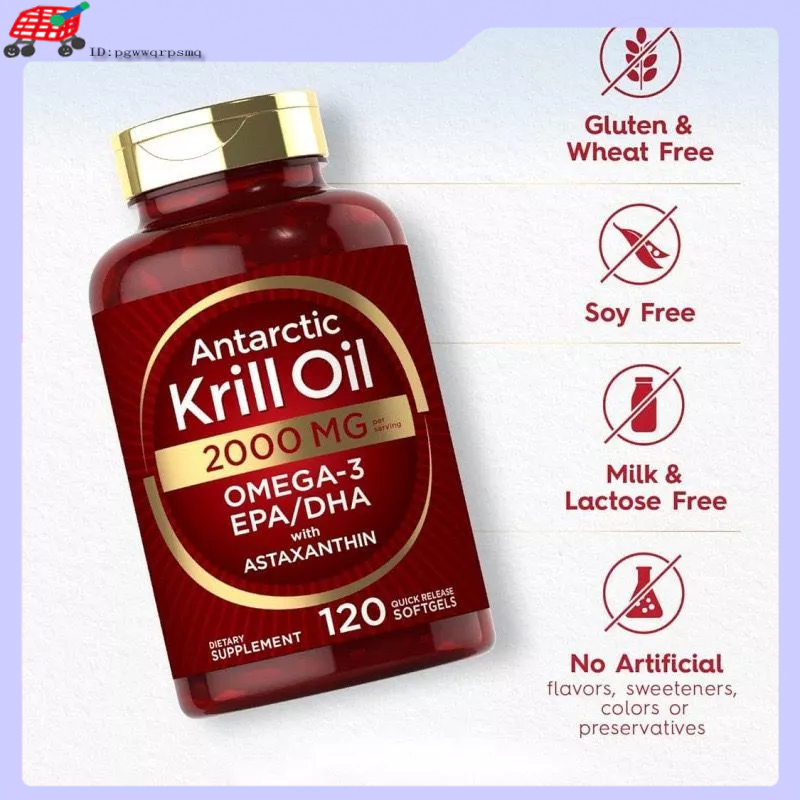 Kapsul Lembut Minyak Krill Antartika 120 kapsul Krill oil OMEGA-3 EPA ...
