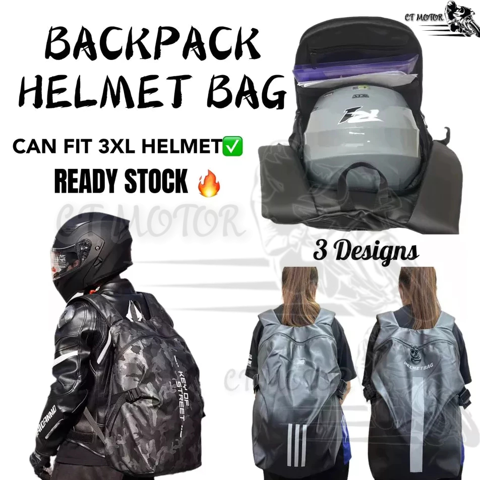 🎒 Beg Helmet / Backpack Menunggang – Beg Helmet Motosikal / Backpack ...