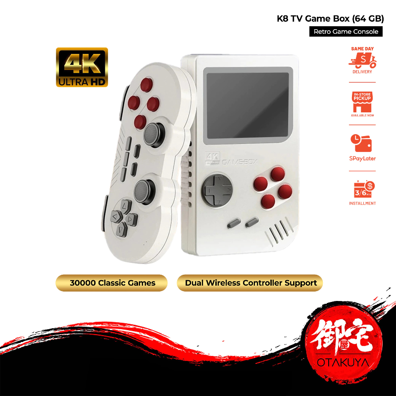 K8 TV Game Console 4K Ultra HD Portable 3D Retro Game Box (64GB) | Shopee Malaysia