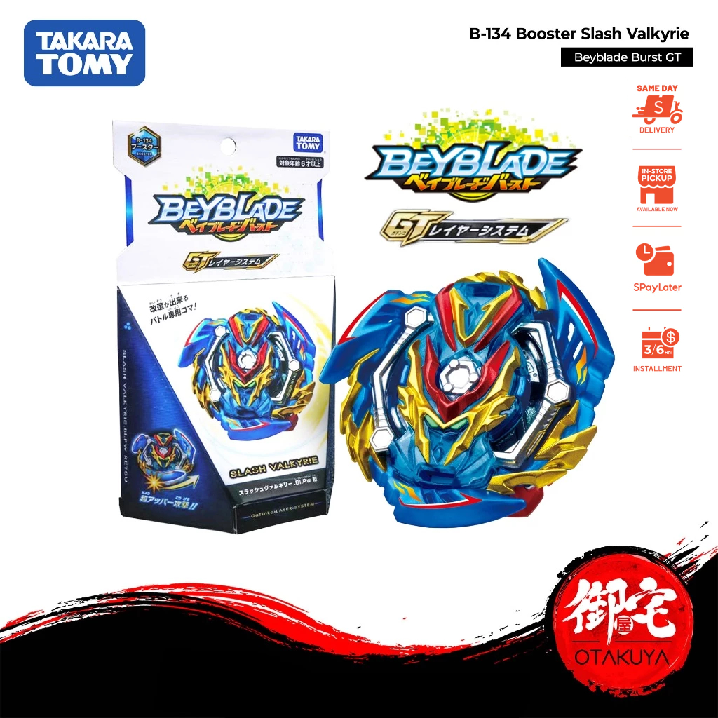 【9.9 SALE】TAKARA TOMY Beyblade Burst GT B-134 Booster Slash Valkyrie ...
