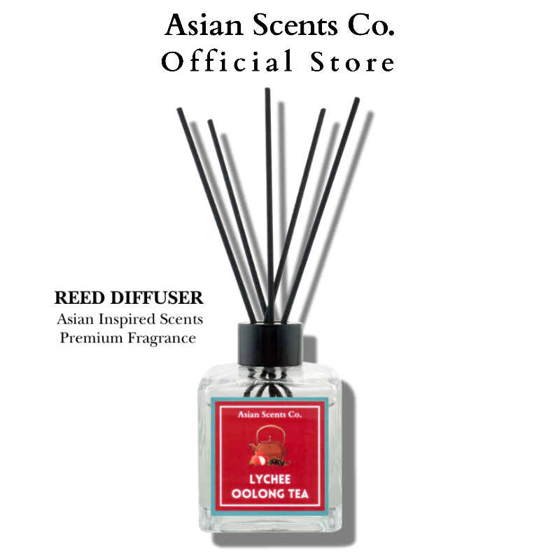 Asian Scents Co. Lychee Oolong Tea Reed Diffuser (100ml) | Home Perfume ...