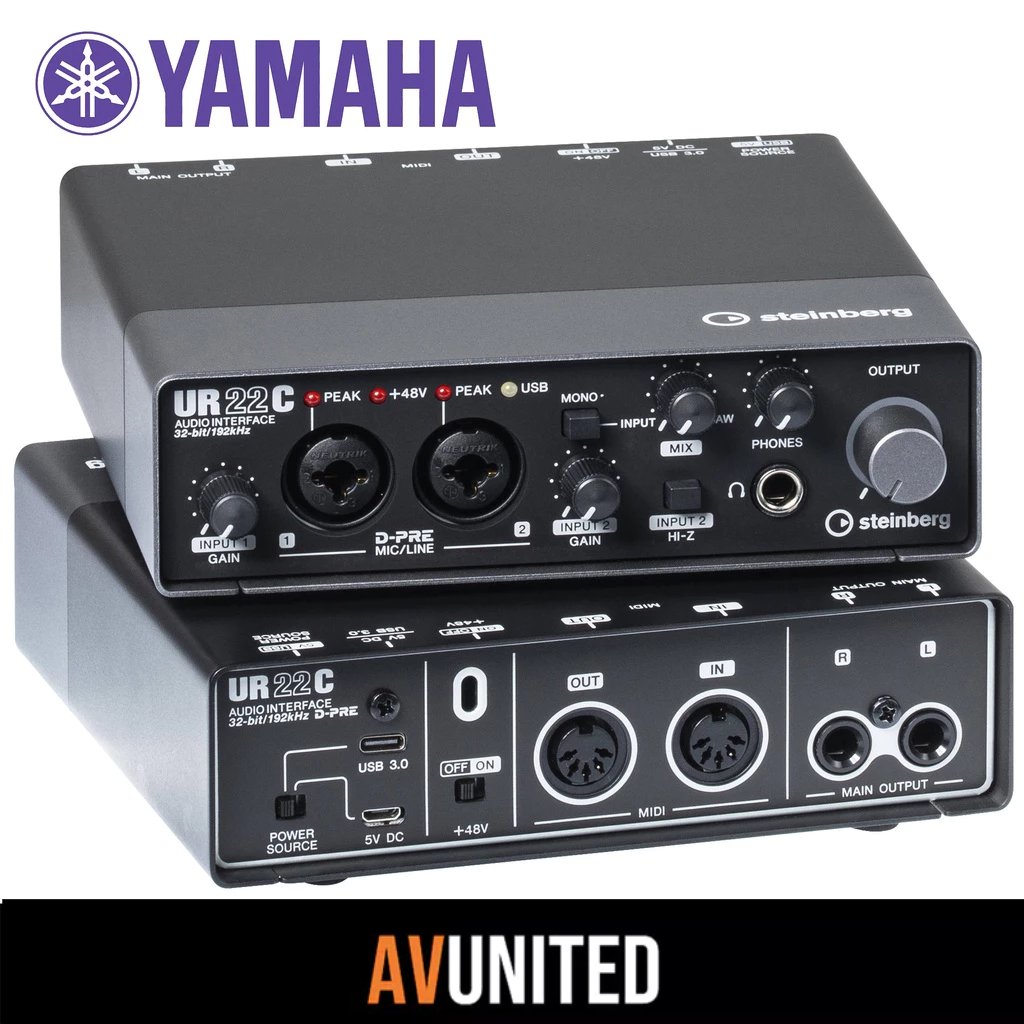 Steinberg UR22C 2 X 2 USB 3.0 AUDIO INTERFACE 声卡, Sound Card | Shopee ...