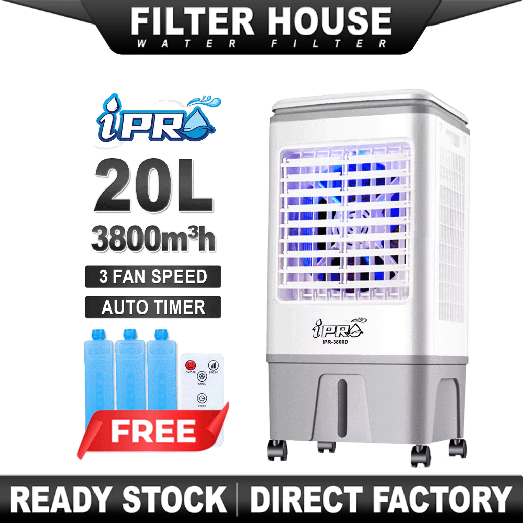 IPRO Evaporative Mini Air Cooler 20L Portable Cooling Fan Aircond Air ...