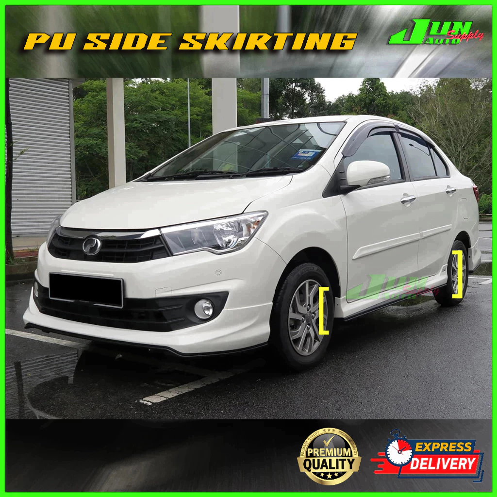 💥Ready Stock💥 Perodua Bezza **2016~2020** G.U Design PU Side Skirting ...