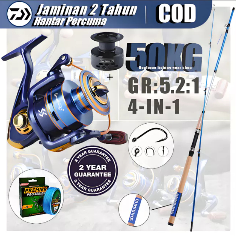2025 NEW Fishing Rod Set Barang Mancing Set Fishing Combo Set Joran ...