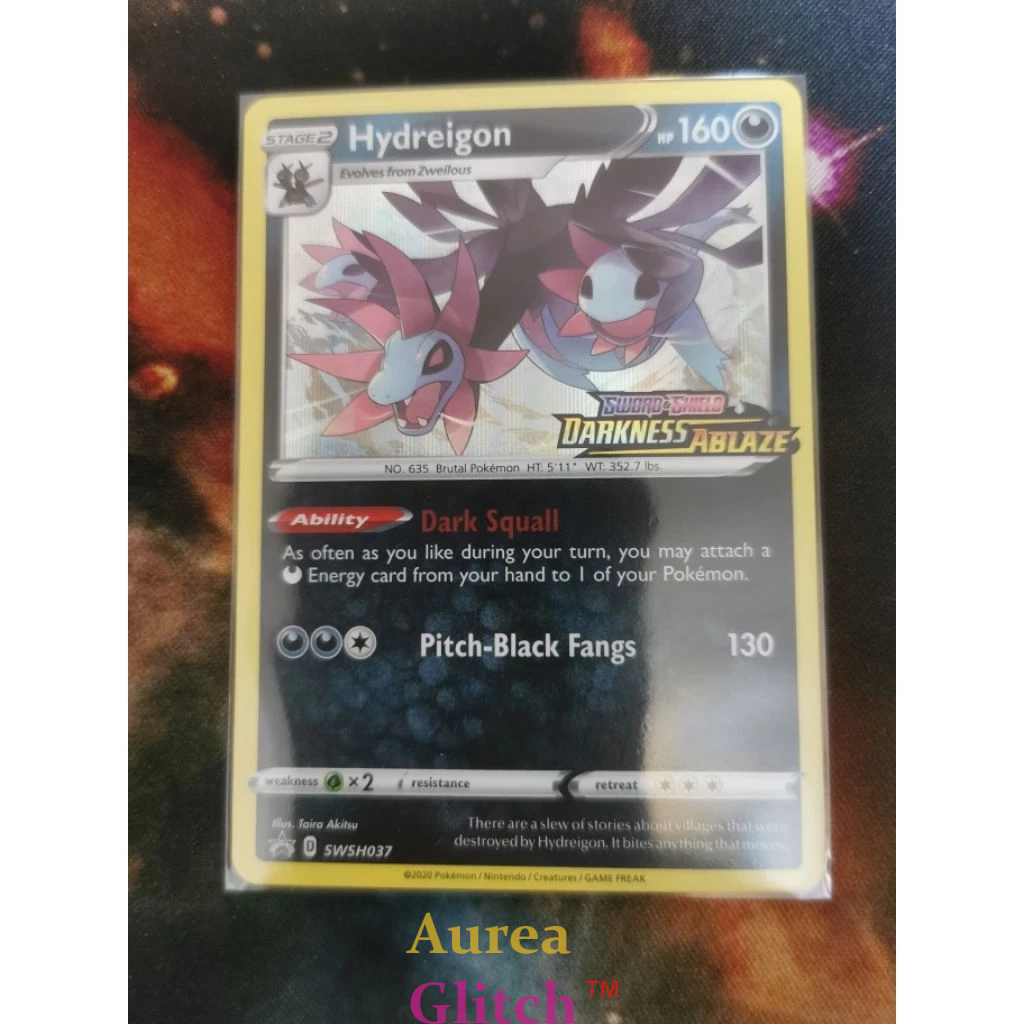Pokemon TCG Darkness Ablaze Hydreigon SWSH037 build and battle ...