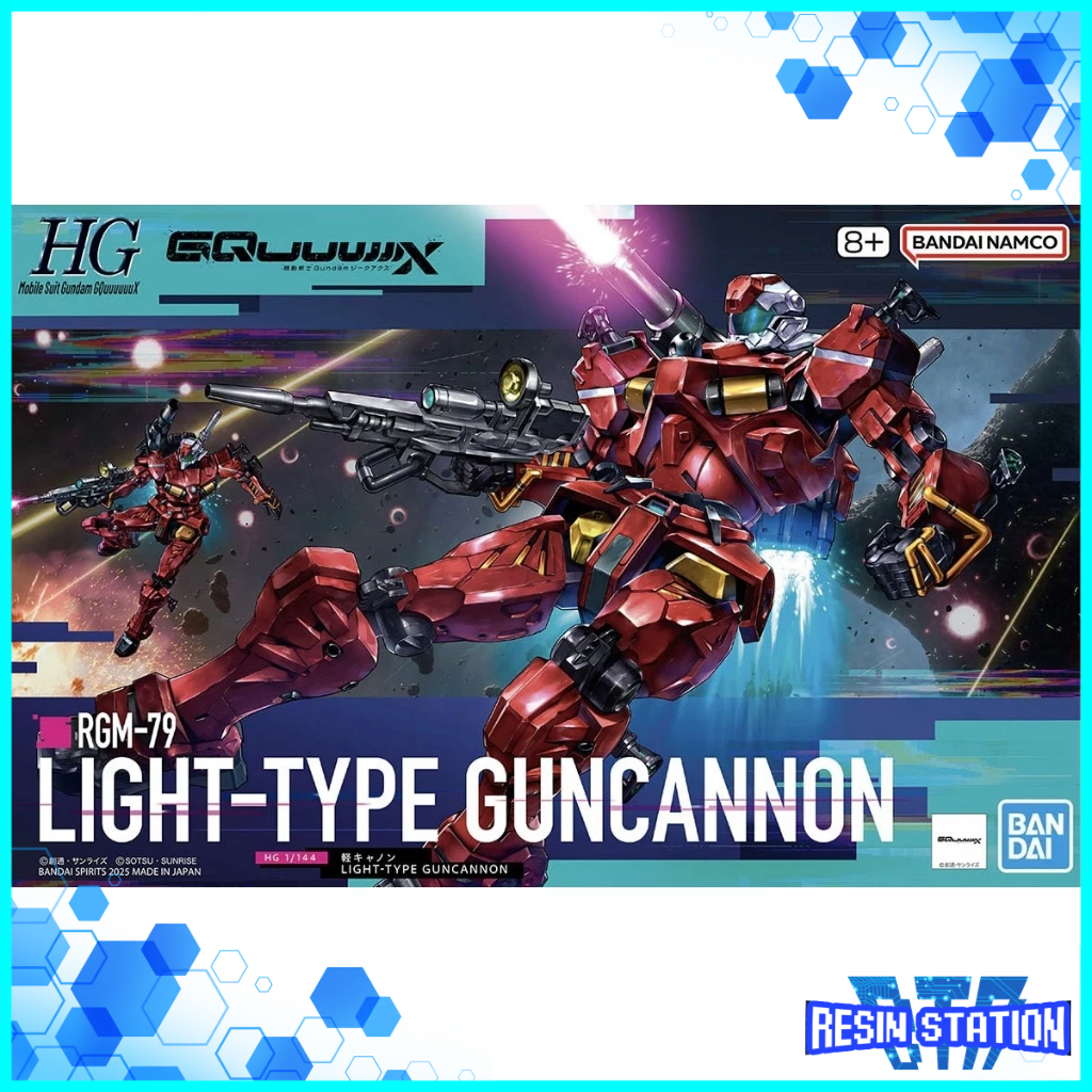 HG Light-Type Guncannon 1/144 Gundam GQuuuuuuX BANDAI GUNPLA MODEL KIT ...