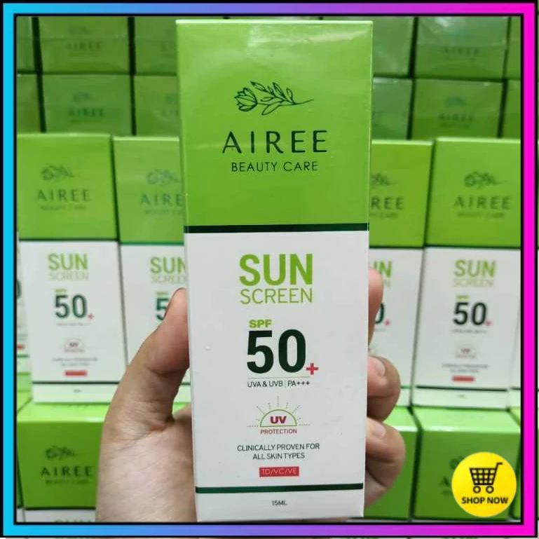 AIREE SUNSCREEN SPF 50 PROTECT AGAINST UVA & UVB PA + ORIGINAL | Shopee ...