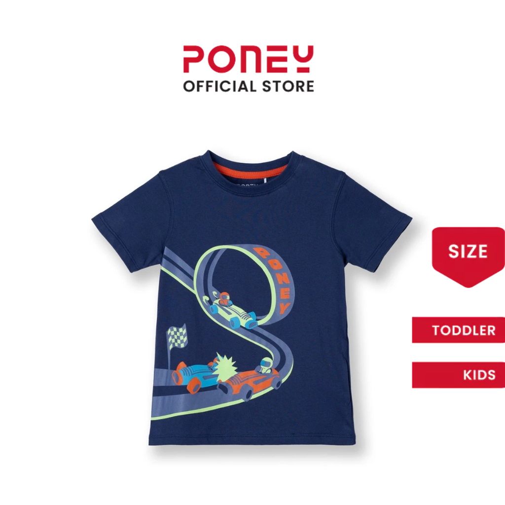 [NEW] Poney Boys Racing Car Short Sleeve Tee | Shopee Malaysia