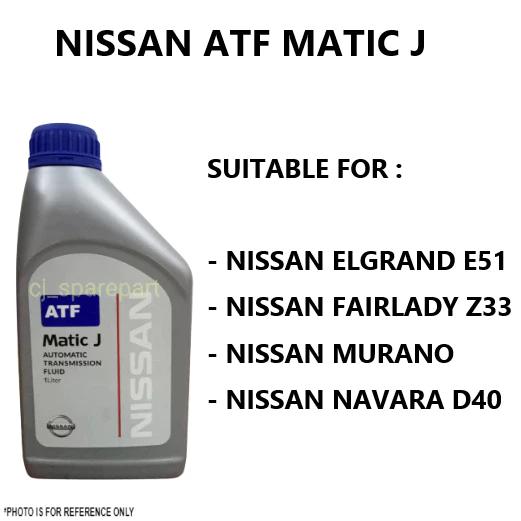 NISSAN ATF MATIC J AUTO TRANSMISSION FLUID 1 LITER NISSAN ELGRAND E51 ...