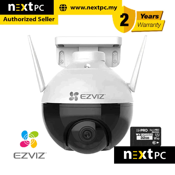 [Ready Stock] Ezviz C8C 2MP Outdoor Pan & Tilt Camera / 2 Years ...