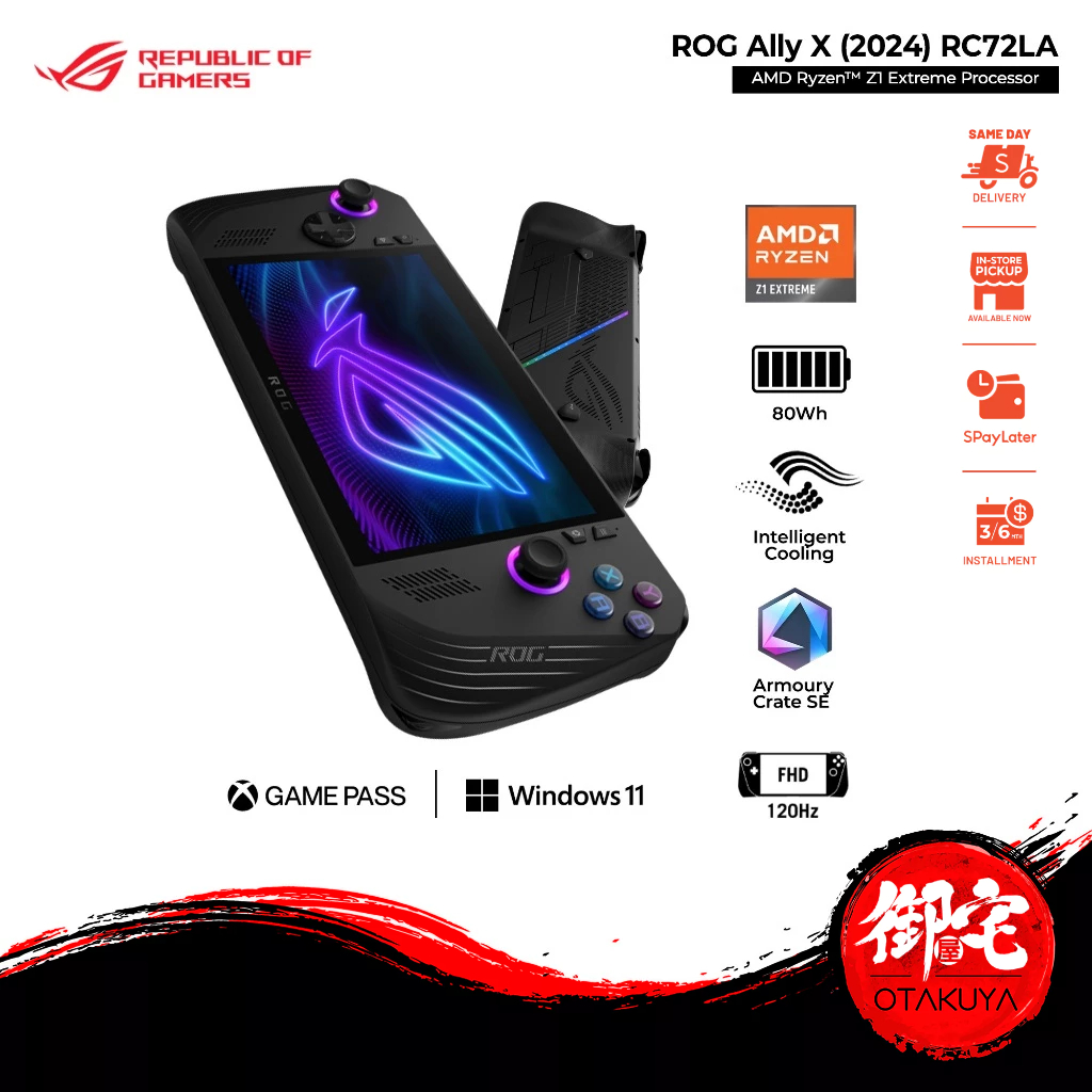 【2nd BATCH PRE-ORDER】 ASUS ROG Ally X 7" 120Hz FHD 1080p Gaming ...