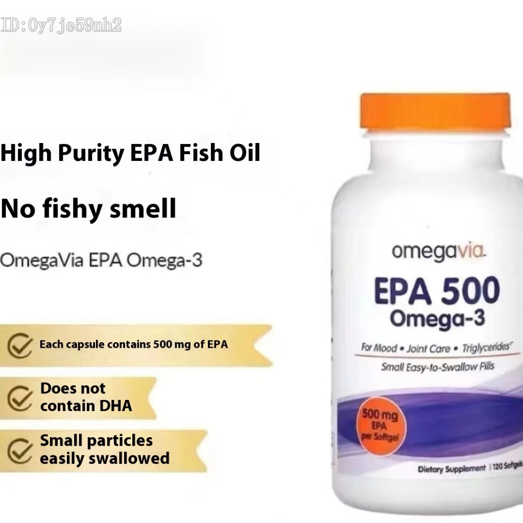 Omegavia Deep Sea Fish Oil Omega EPA500 High Concentrated Soft Capsules ...