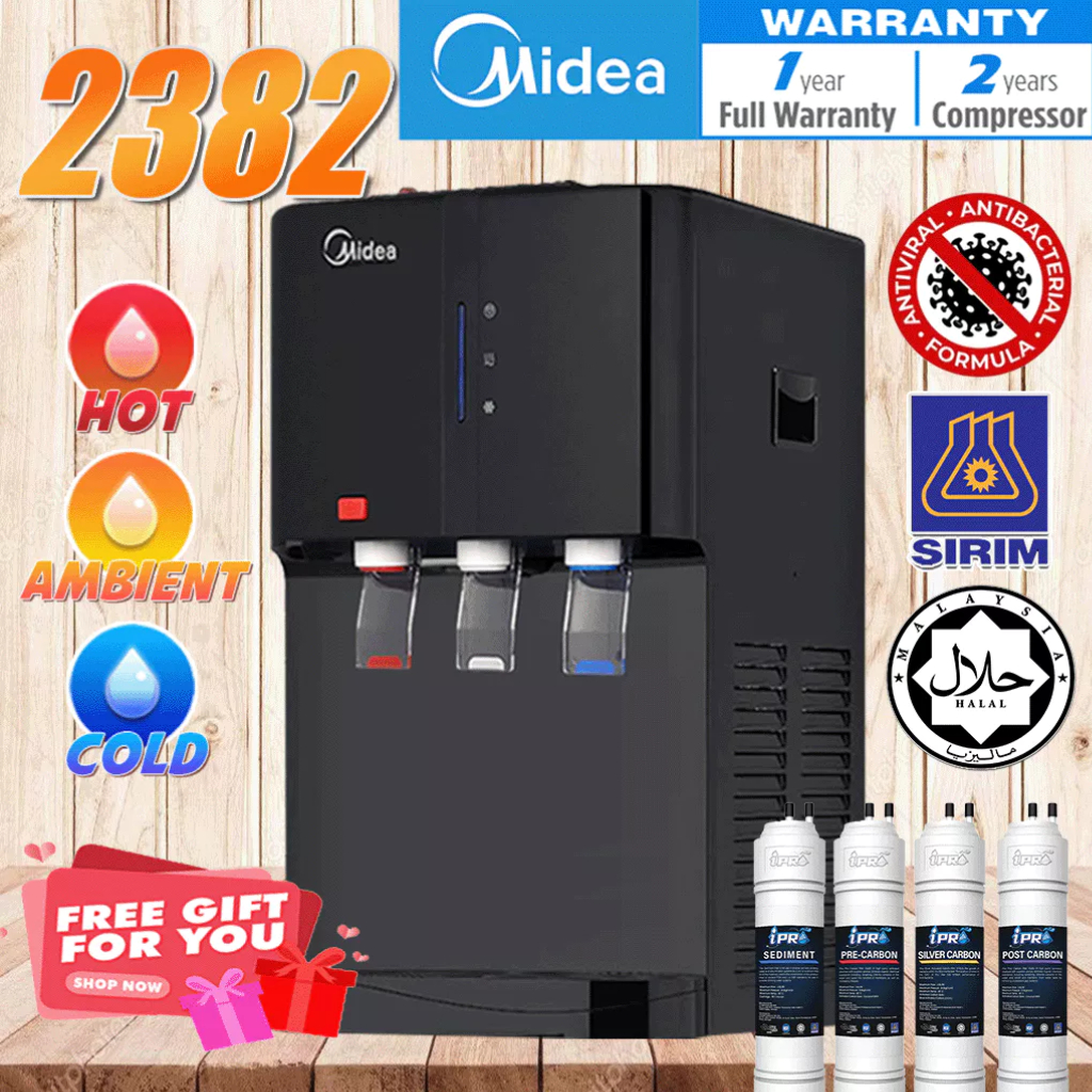 MIDEA NEW VERSION 2024 Hot / Ambient / Cold Tabletop Water Dispenser ...