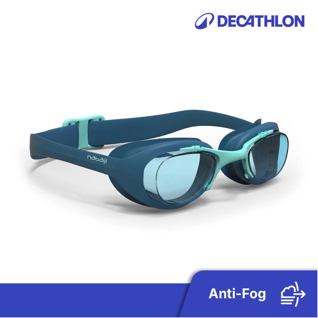 Decathlon Swimming Goggles Xbase L Clear Lenses - Blue (Anti-Fogging ...