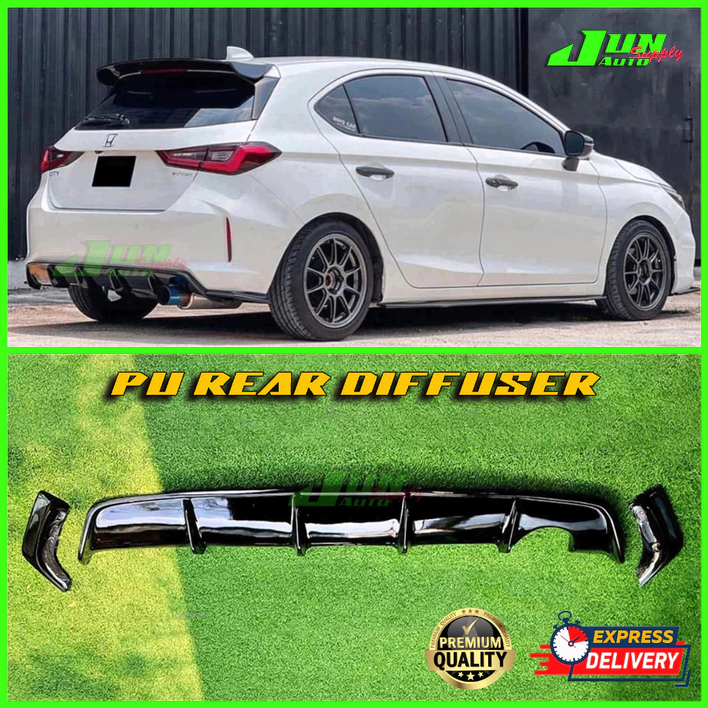 💥READY STOCK💥Honda City GN5 HatchBack ** 2022 ~ 2023 PU Rear Diffuser ...