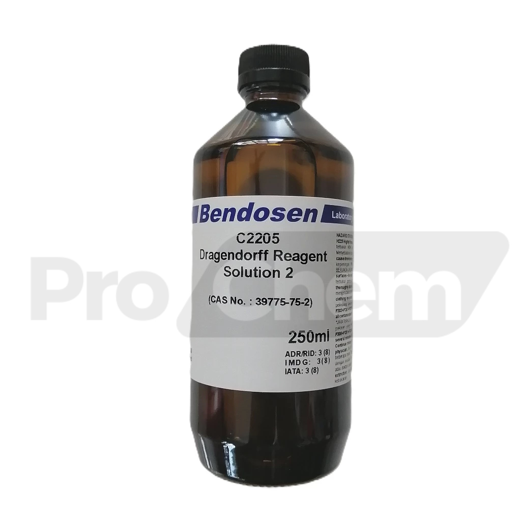 Dragendorff Reagent solution 2, Bendosen, 250ml | Shopee Malaysia