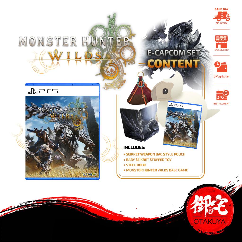 【12.12 SALE】PS5 Monster Hunter Wilds Standard / E-Capcom Set (English ...