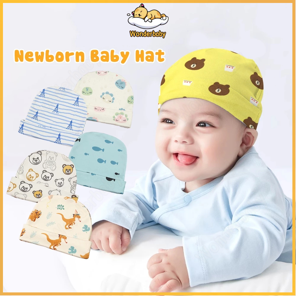 Wonderbaby Newborn Baby Hat 0-18 Month Cute Cartoon Design Baby Cap ...