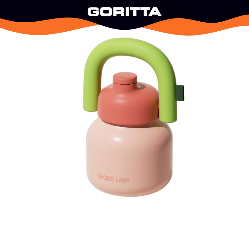 CHAKO LAB Lin Lin Bottle Thermos 1000ml - Pink / Green | 316 Stainless ...