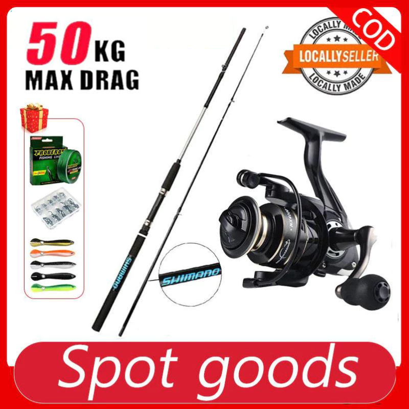 Fishing Rod Set Fishing Reel Rod Joran Pancing Set Barang Fishing Combo ...